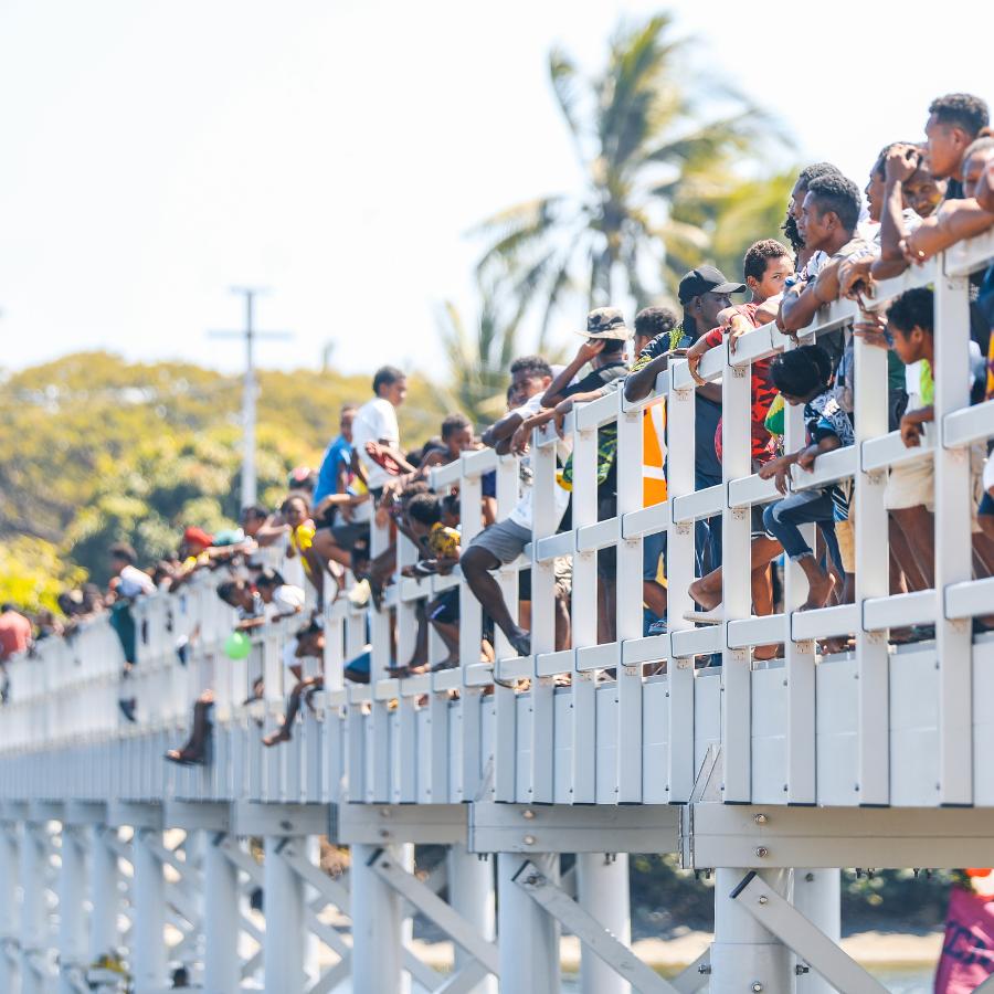 Modern building material reconnects traditional island village - Wagners